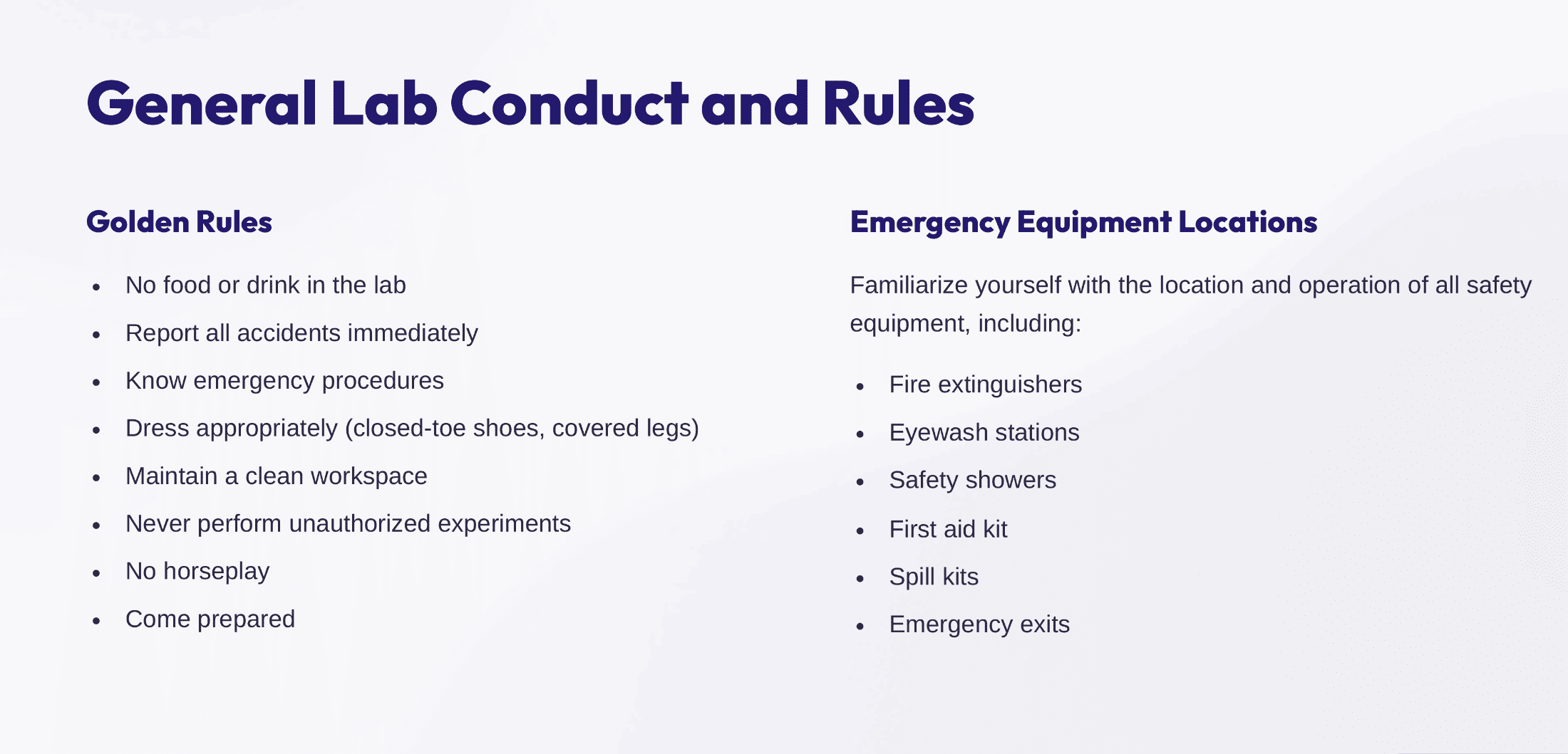 C1: Lab Safety | xOperon